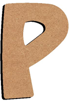 Gomille MDF Letter P 8 cm iHobby