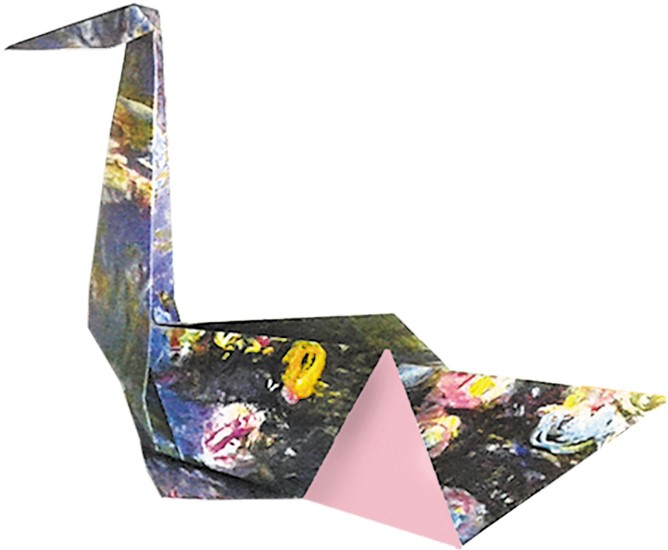 Fridolin Art Origami Set 15x15 cm 20 Blatt Claude Monet iHobby