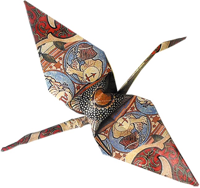 Fridolin Art Origami Set 15x15 cm 20 Blatt Jugendstil iHobby