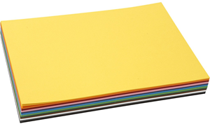 CC Coloured Card, assorted colours, A4, 210x297 mm, 180 g, 12x10 sheet ...