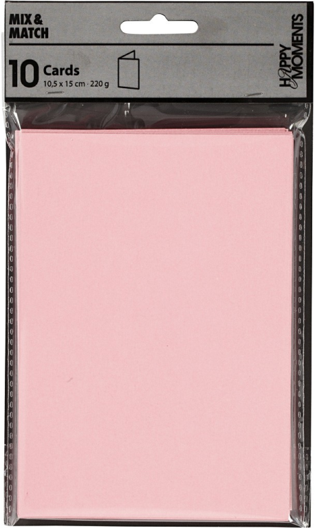 CC Cards, rose, card size 10,5x15 cm, 220 g, 10 pc/ 1 pack iHobby