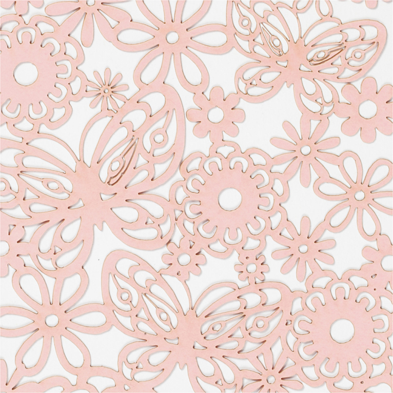 CC Lace Patterned cardboard, light red, 10,5x15 cm, 200 g, 10 pc/ 1 ...