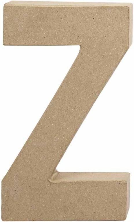 CC Letter, Z, H: 20,2 cm, W: 11,2 cm, thickness 2,5 cm, 1 pc iHobby
