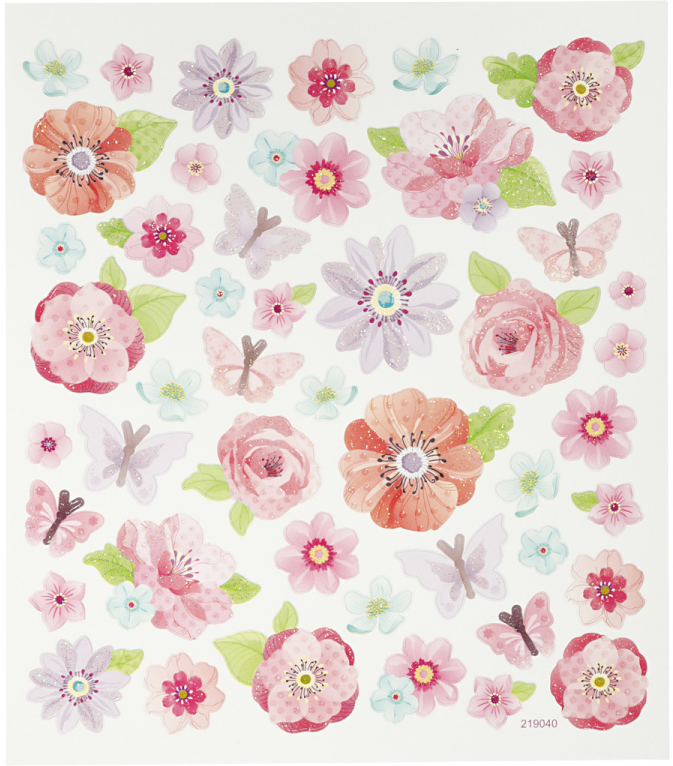 CC Stickers, spring flowers, 15x16,5 cm, 1 sheet iHobby