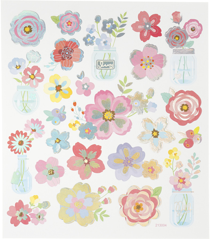 CC Stickers, spring flowers, 15x16,5 cm, 1 sheet iHobby