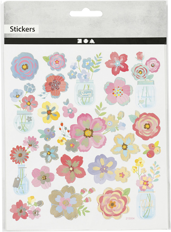 CC Stickers, spring flowers, 15x16,5 cm, 1 sheet iHobby