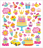 CC Stickers, birthday, 15x16,5 cm, 1 sheet iHobby
