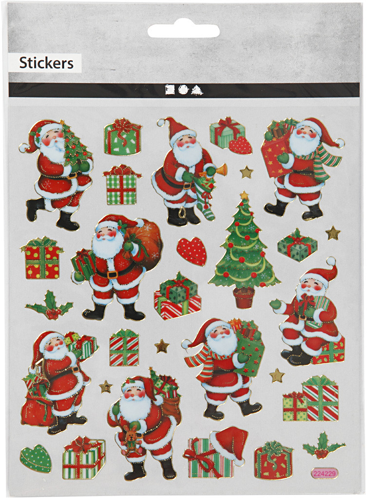 CC Stickers, traditional Christmas designs, 15x16,5 cm, 1 sheet iHobby
