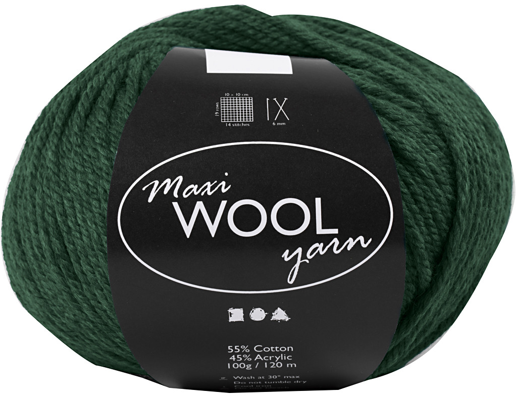 CC Maxi Wooling Yarn 100 gr Green iHobby
