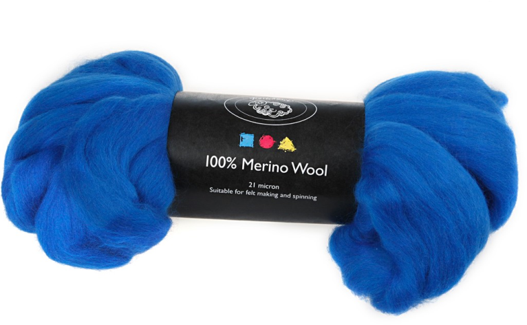 CC Merino Wool, cobalt blue, thickness 21 my, 100 g/ 1 pack iHobby
