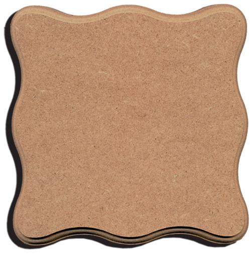 Gomille MDF Coaster Corrugated 20x20 cm iHobby