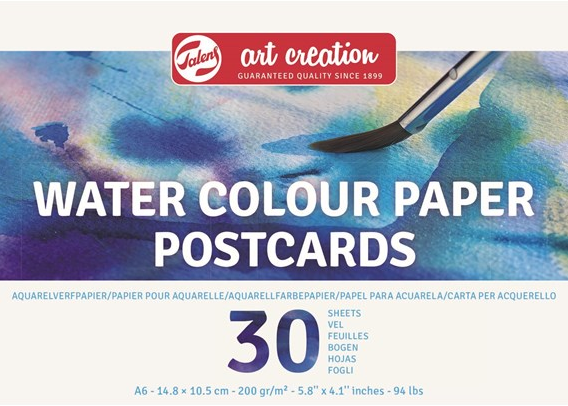 TAC Watercolor paper Postcards 10.5x14.8 cm 200gr 30 sheets iHobby