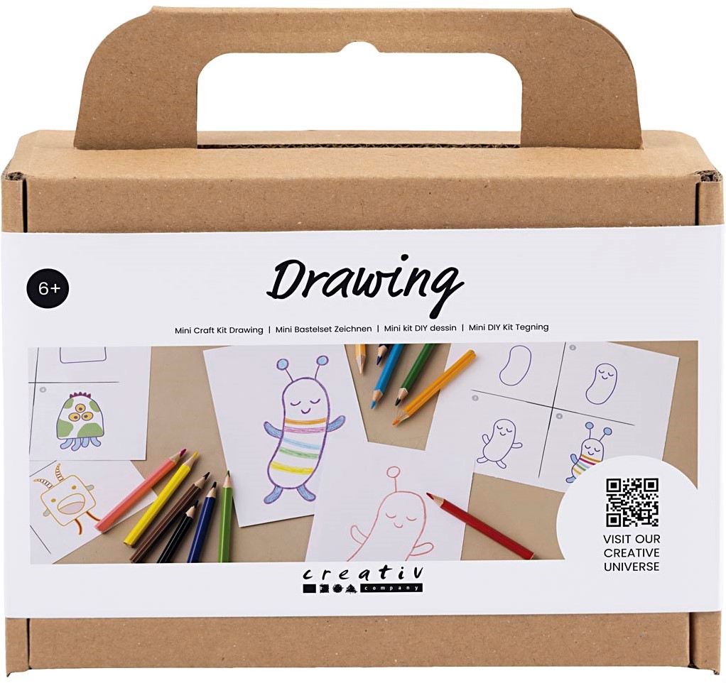 CC Mini Craft Kit Drawing, Monsters, 1 pack iHobby