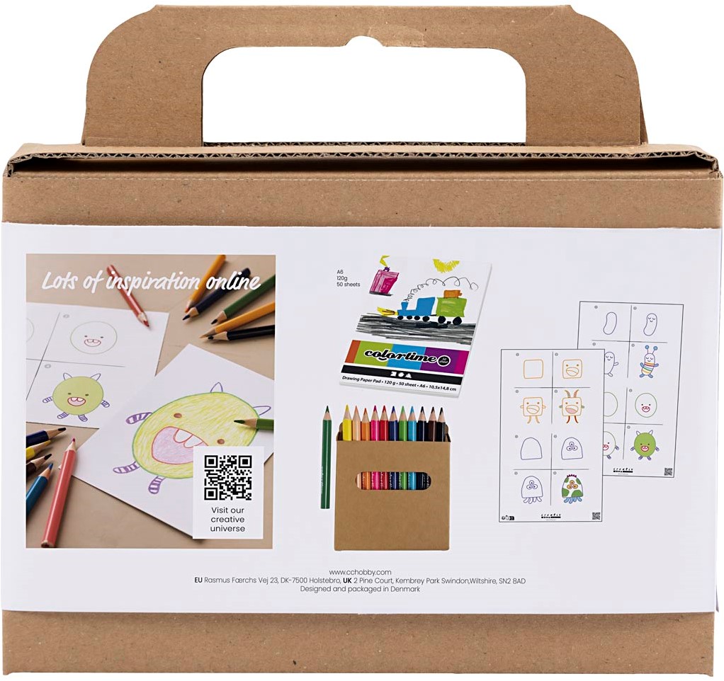CC Mini Craft Kit Drawing, Monsters, 1 pack iHobby