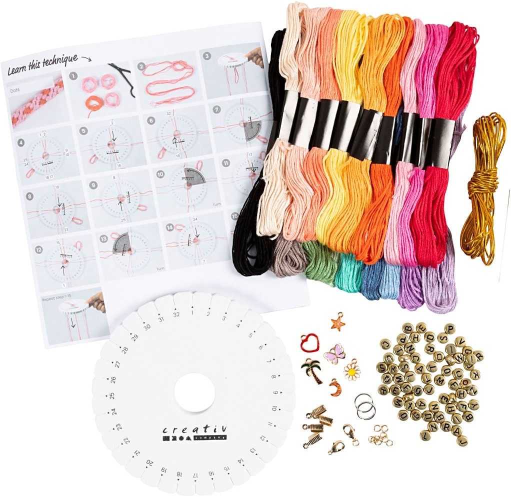 CC Starter Craft Kit Kumihimo, Friendship bracelet, 1 pack iHobby