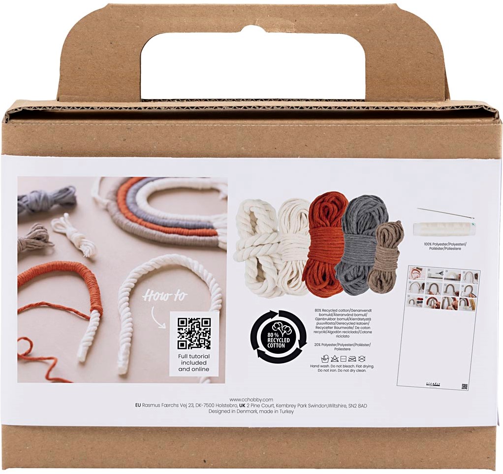 CC Mini Craft Kit Macramé , Rainbow, 1 pack iHobby