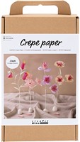 CC Craft Kit Crepe Paper, pastel colours, Flower, 1 pack iHobby