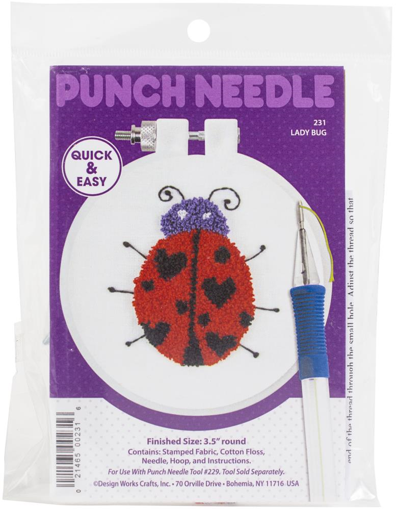 Punch Needle Kit Ladybug