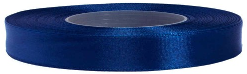 Satin ribbon 12 mm 25 m Luxury Ink Blue iHobby