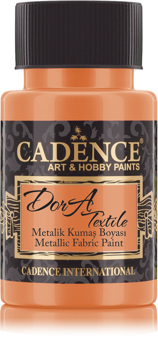 Cadence Dora Metallic Fabric Paint 50 ml Orange iHobby